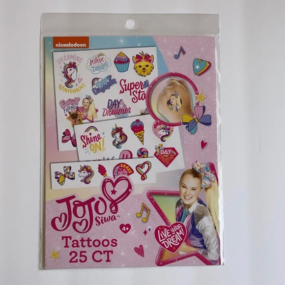 Nickelodeon | Accessories | Jojo Siwa 25 Tattoos Set | Poshmark